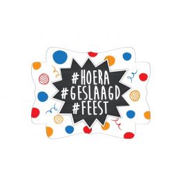 Deurbord Hoera Geslaagd Feest | Daily Style