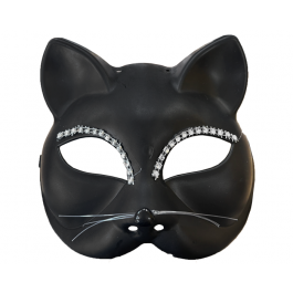 Masker Zwarte Kat met strass | Daily Style
