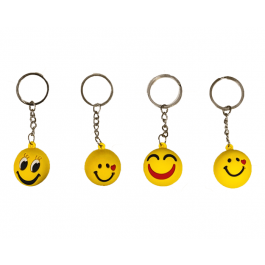 Sleutelhangers Smiley (4st) | Daily Style